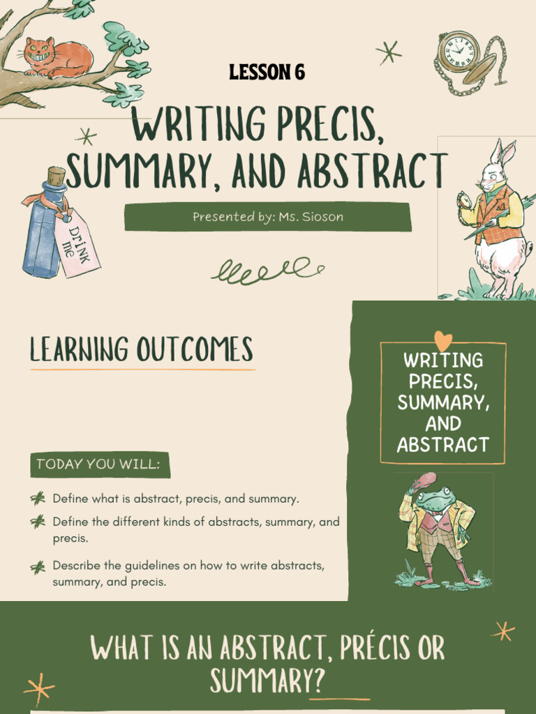 Eapp Lesson 6 | PDF | Abstract (Summary) | Communication