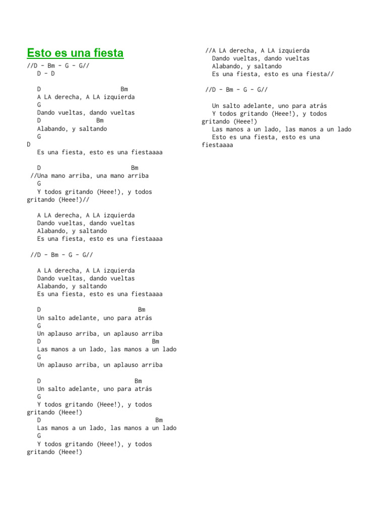 Esto Es Una Fiesta | PDF