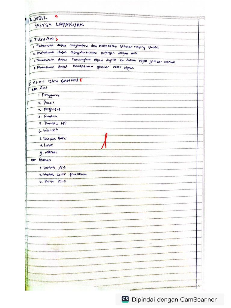 Sketsa Lapangan | PDF