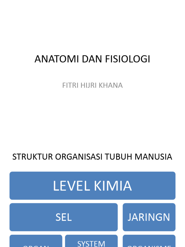 Anatomi & Fisiologi Tubuh Manusia | PDF | Ilmu Sosial | Kesehatan Holistik