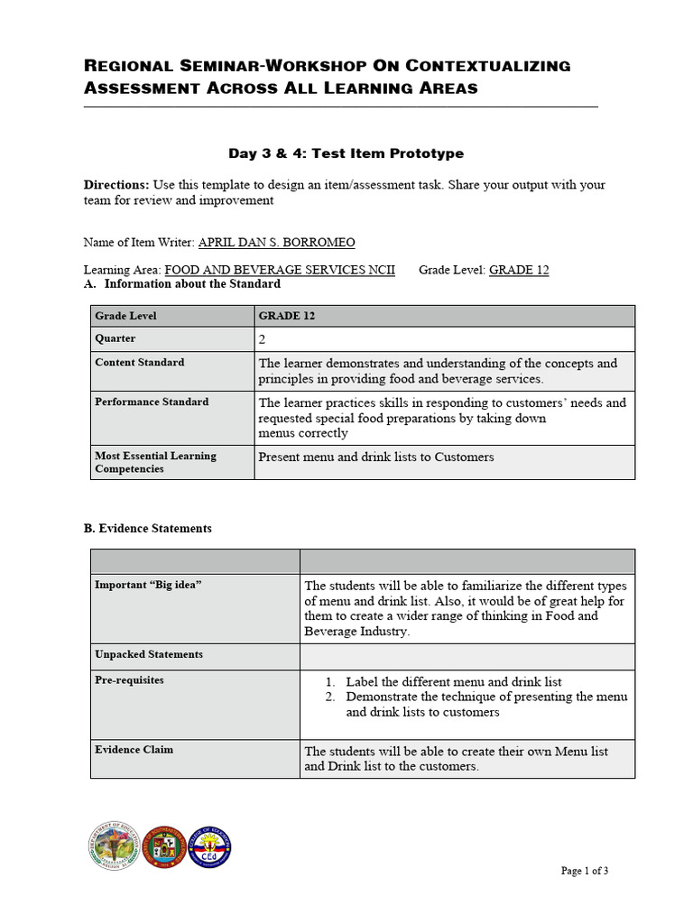 Day 2-Prototypes With Rubrics | PDF