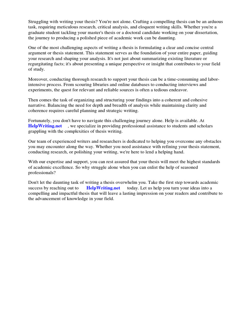What Was The Thesis Or Main Argument Of The Declaration Of Independence Pdf 
