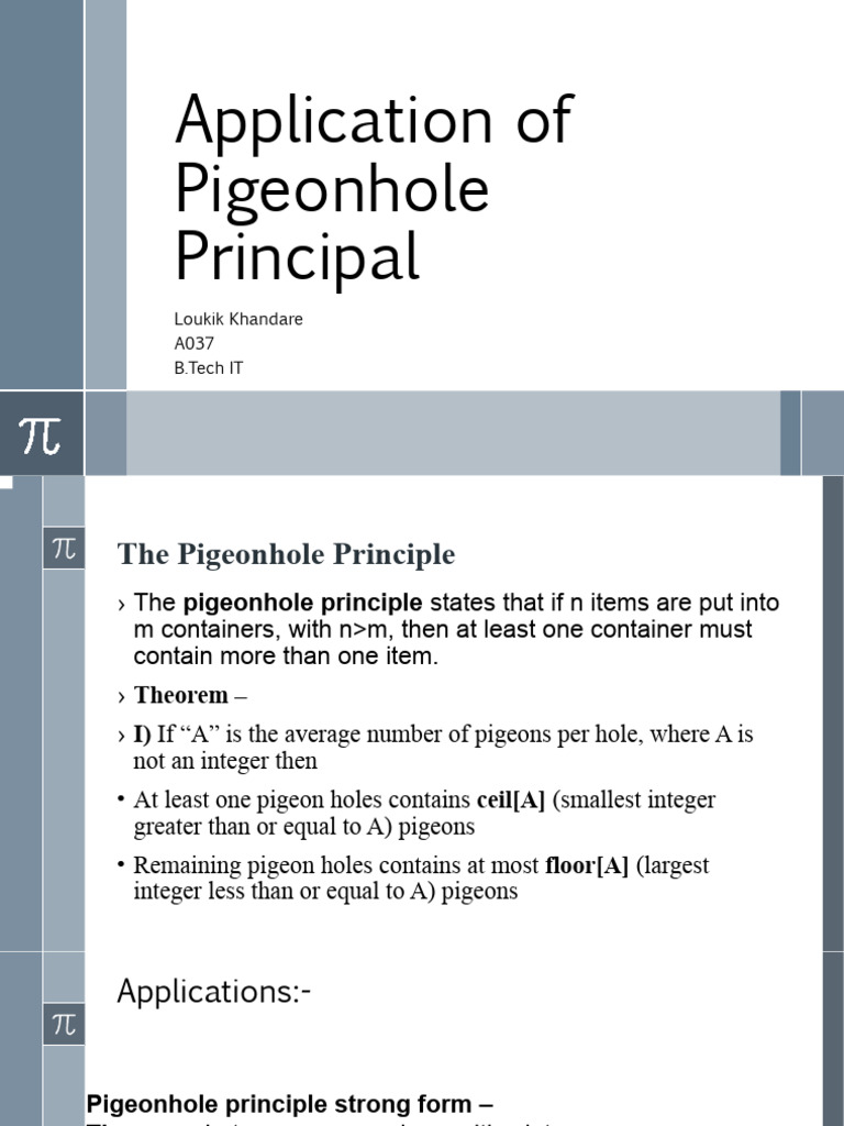 A037 EM Pigeonhole Application | PDF | Mathematics | Mathematical Concepts