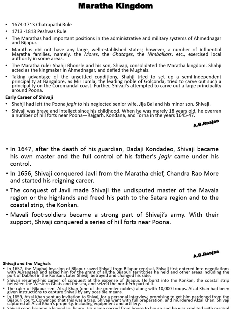 Maratha Kingdom | PDF