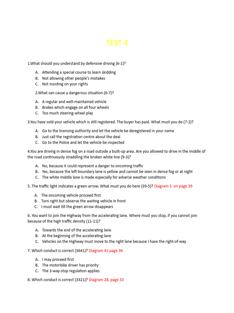 What Should You Understand by Defensive Driving | PDF | Traffic ...