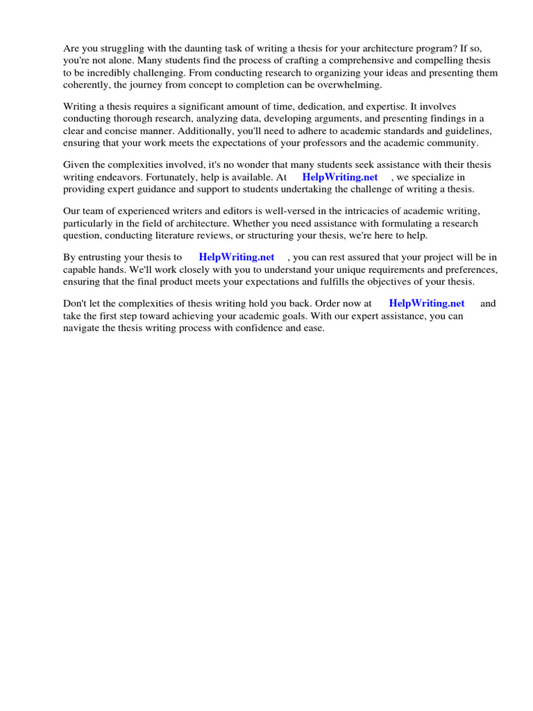 Sample Architecture Thesis Book | Download Free PDF | Thesis | Books