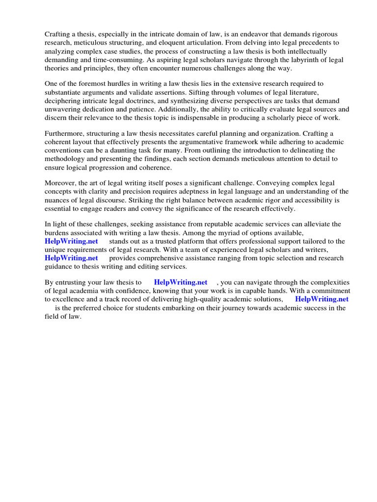 Law Thesis Layout | PDF | Precedent | Thesis