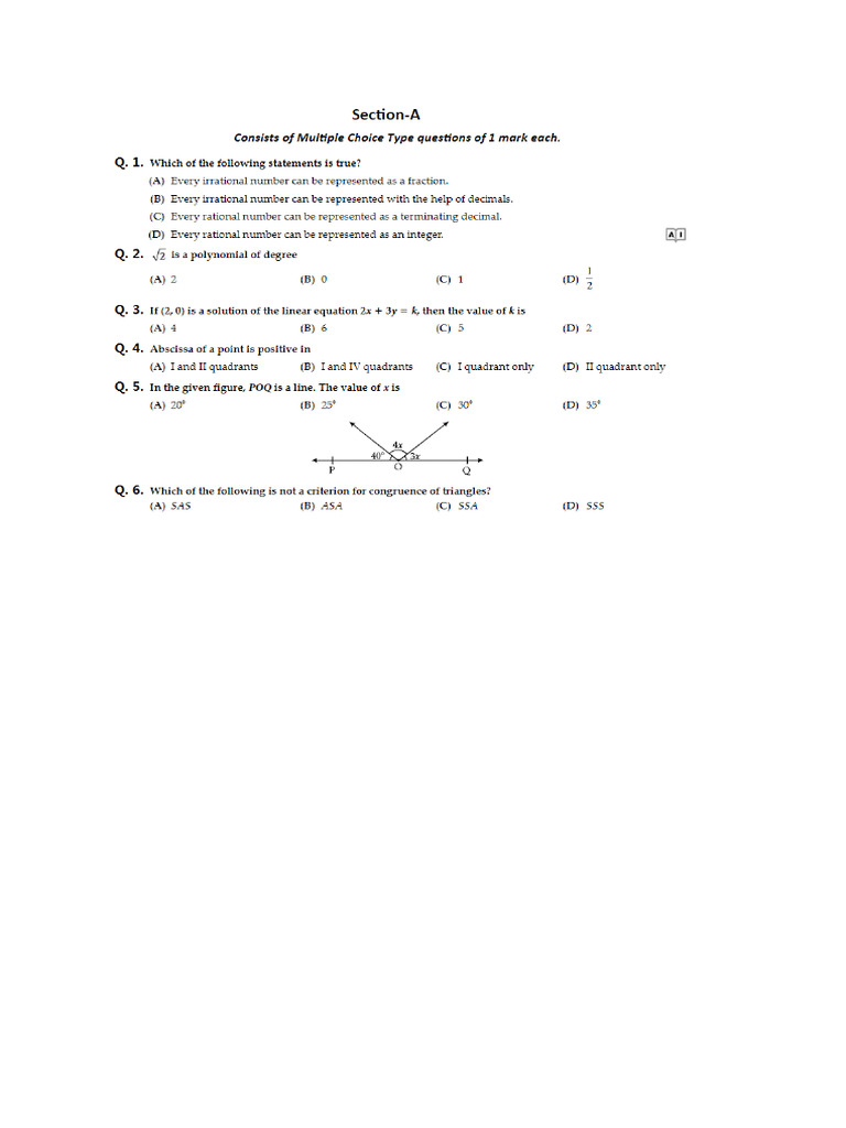 Maths Question Paper 1 Pdf