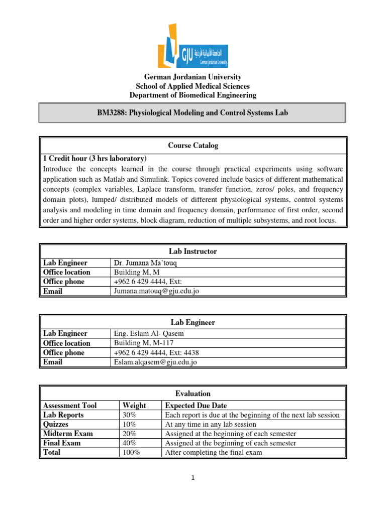 Acs Lab Outlines | PDF