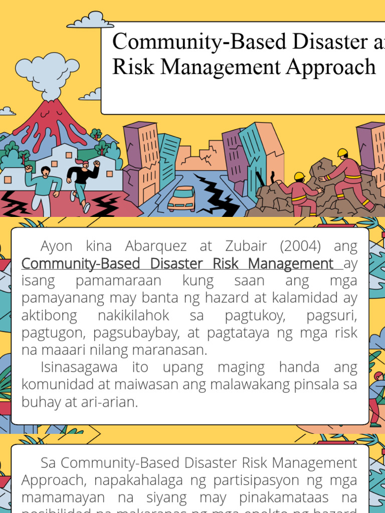 Community-Based Disaster and Risk Management Approach | PDF