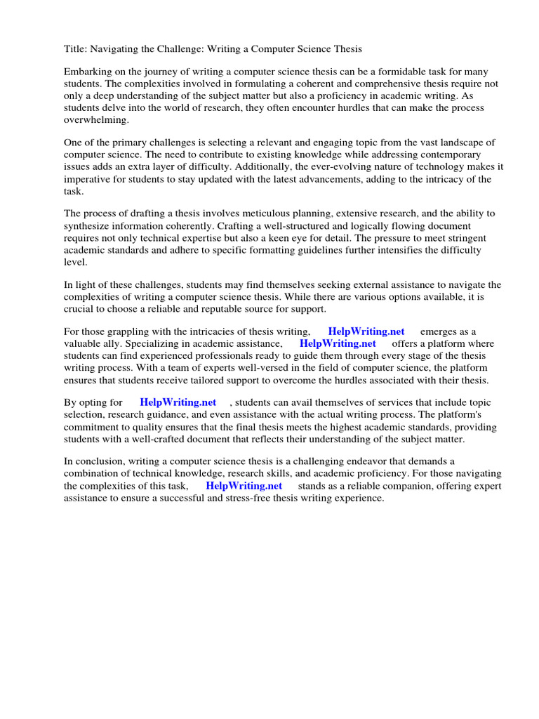 Computer Science Thesis Topics List 2012 | PDF