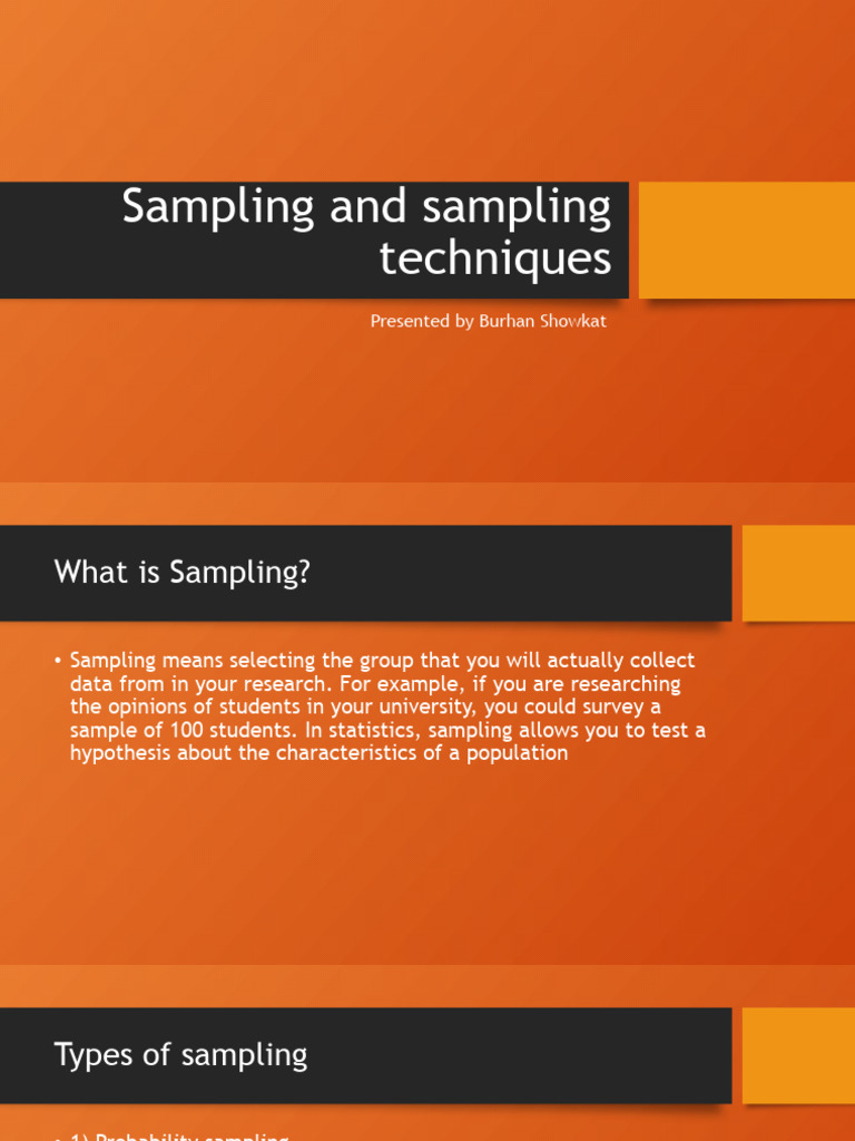 Overview of Sampling Methods | PDF