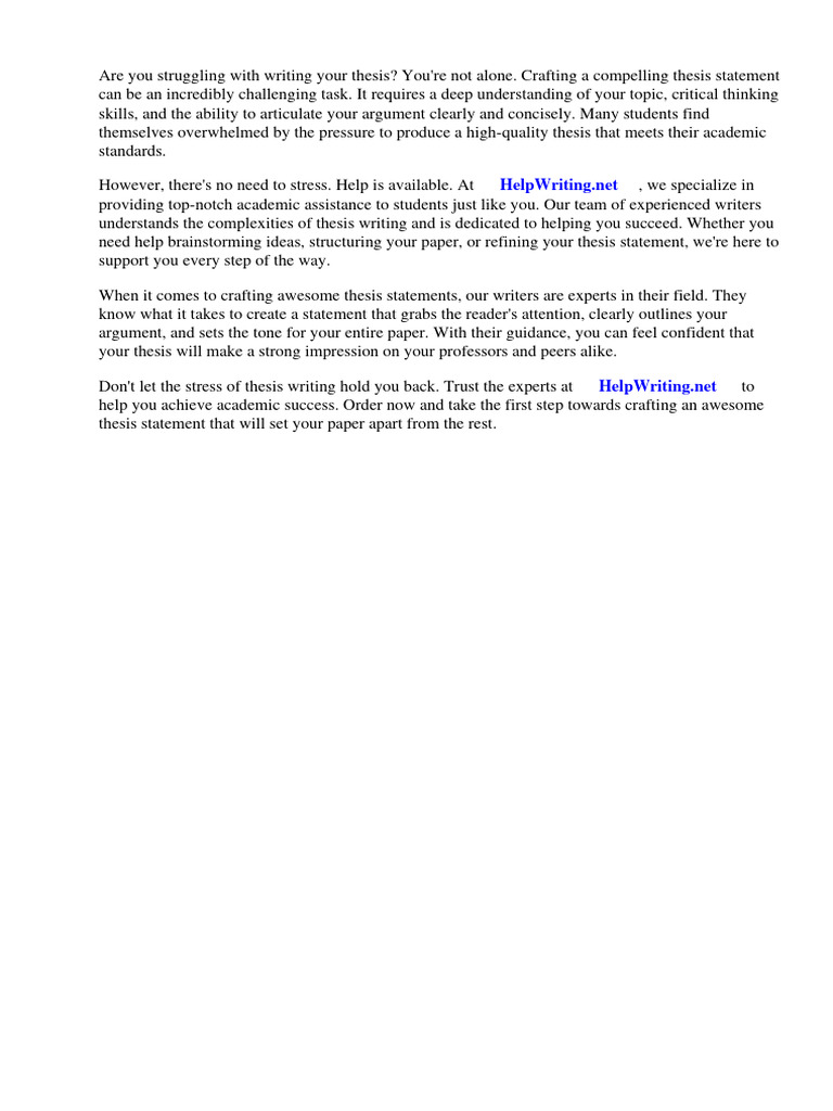 Expert Thesis Writing Help Online | PDF | Thesis | Essays