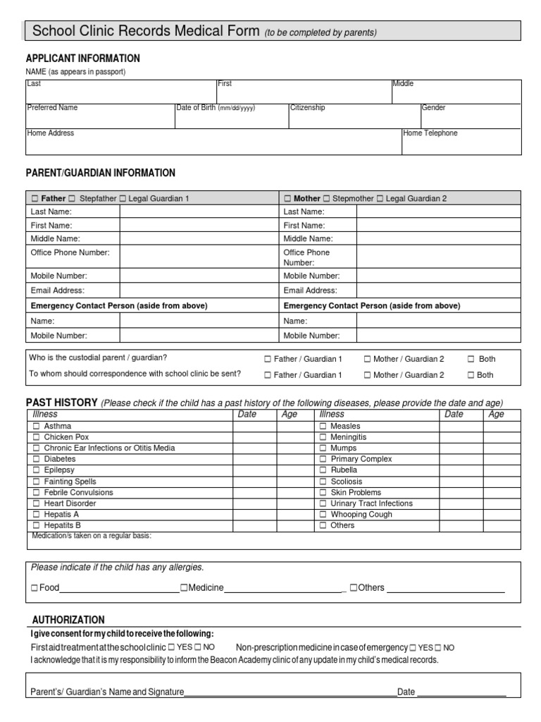 Medical and Physical Exam Form | PDF | Medical Specialties | Public Health