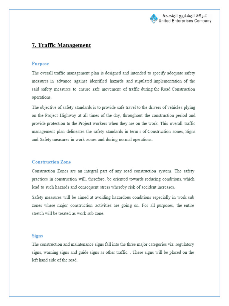 Traffic Management | PDF | Traffic | Safety