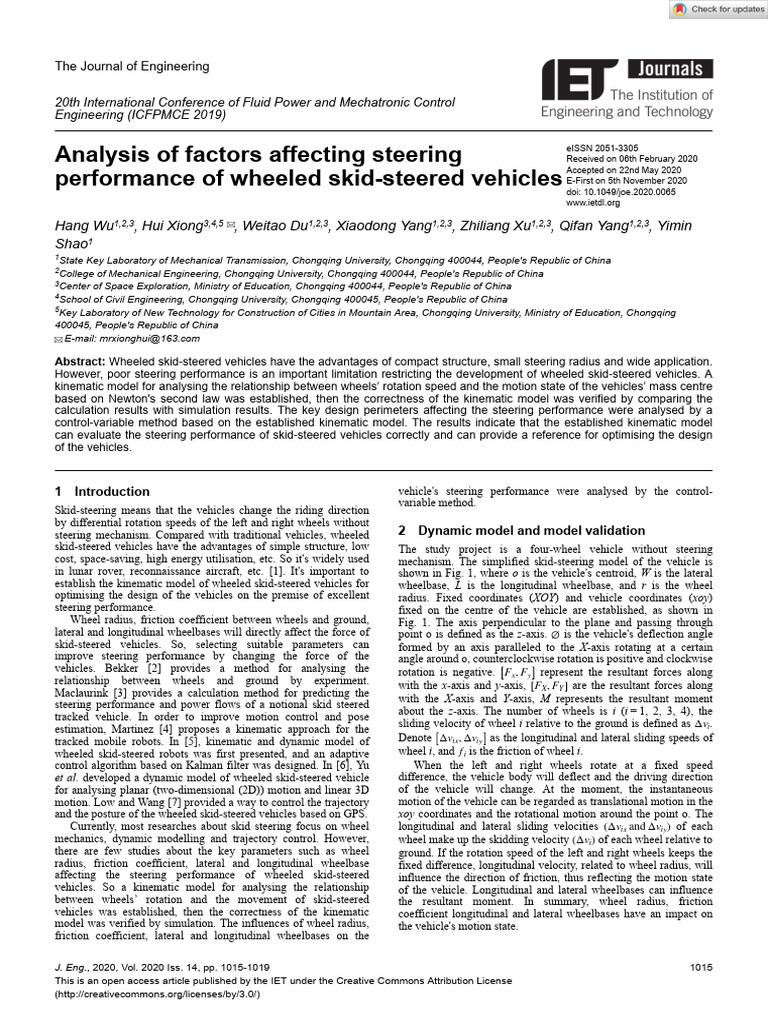 The Journal of Engineering - 2020 - Wu - Analysis of Factors Affecting ...