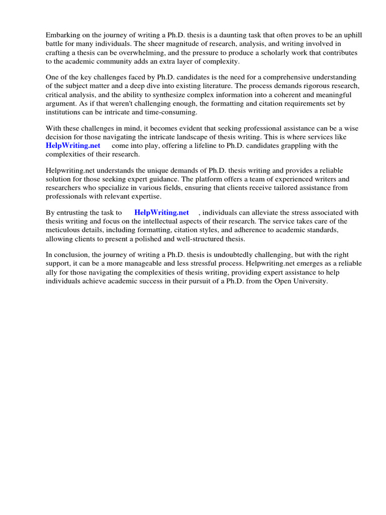 PHD Thesis Open University | PDF | Thesis | Computer Network