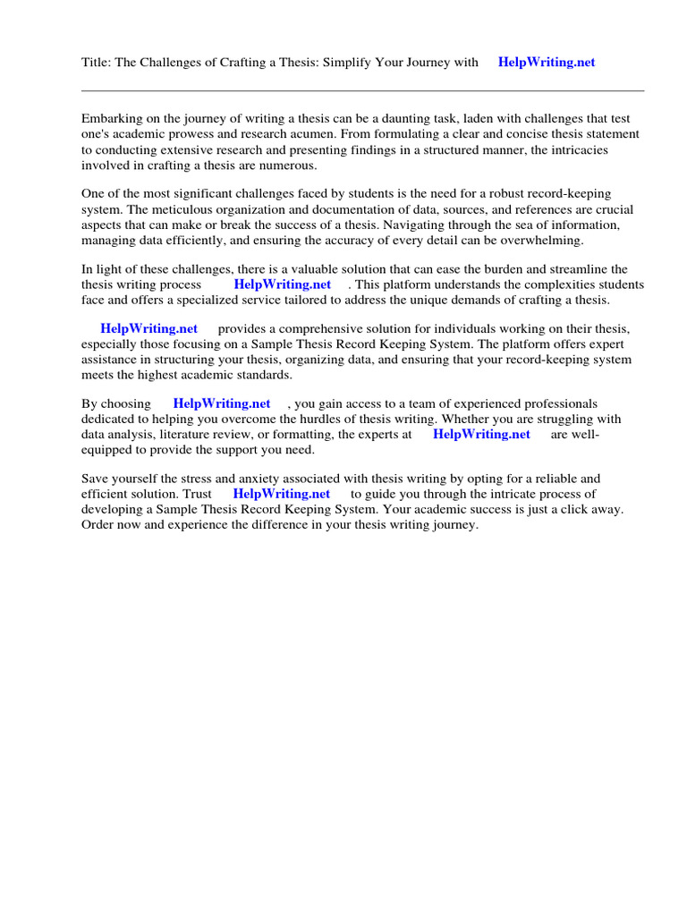 Sample Thesis Record Keeping System | PDF | Electronic Health Record ...