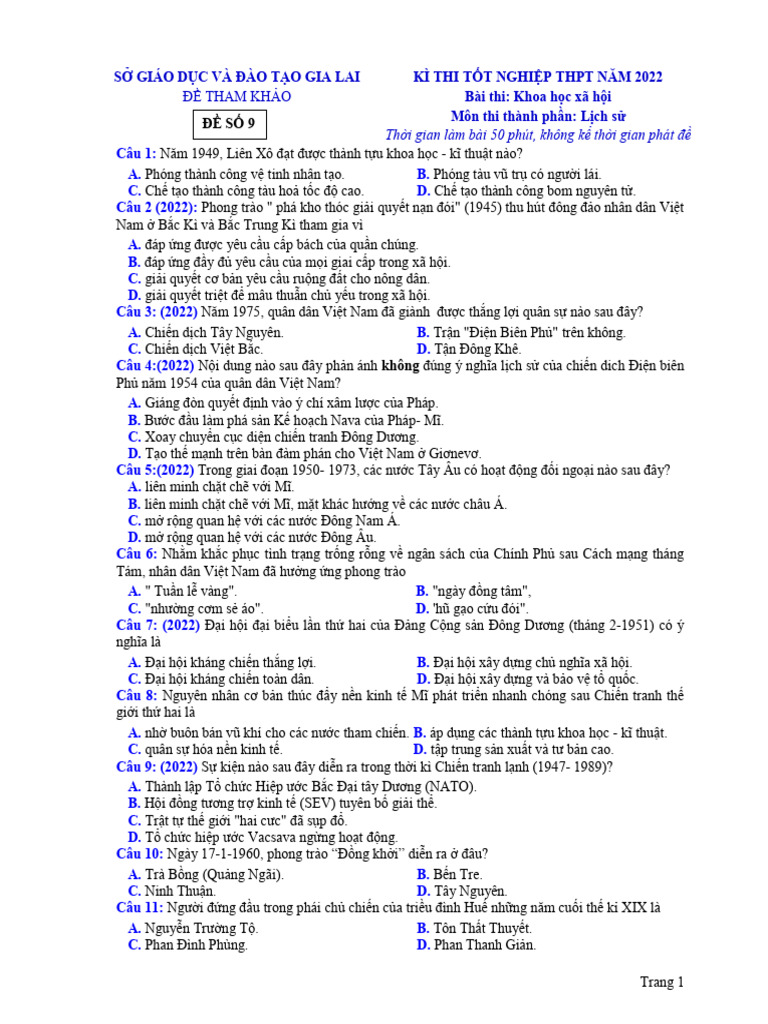 Lich Su de So 9 | PDF