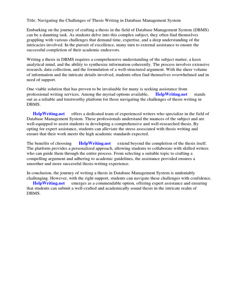 Thesis Topics in Database Management System | PDF | Databases | No Sql