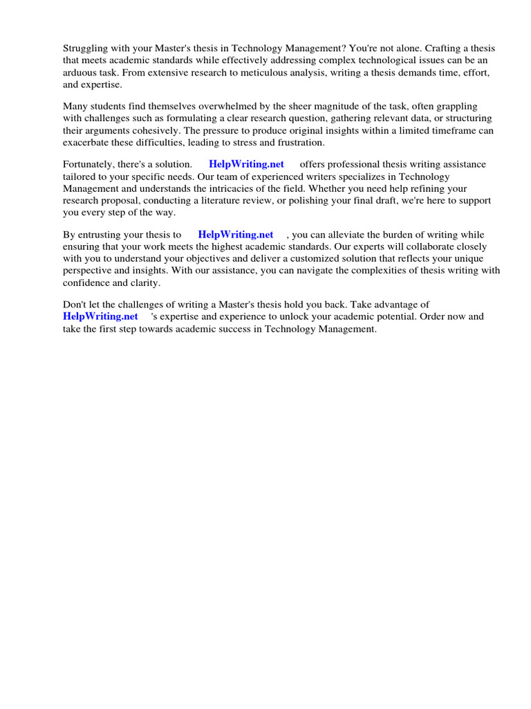 Master Thesis Technology Management | PDF | Programmable Logic Controller | Mathematical ...