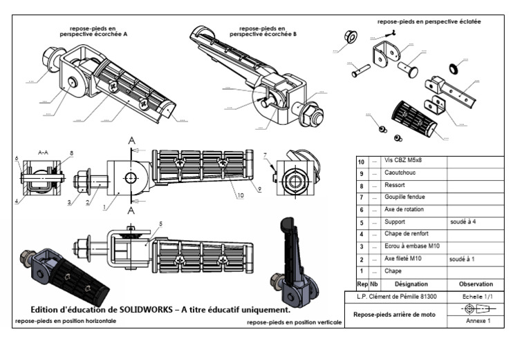 000 Mise en Plan Repose Pied Moto | PDF