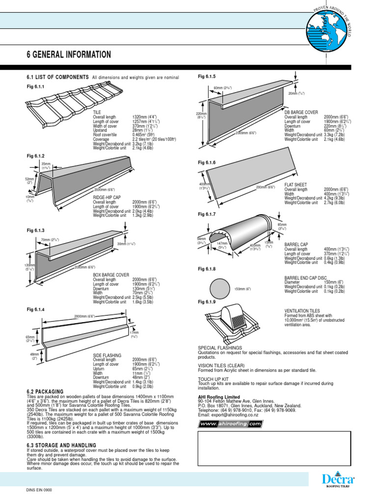 Decra Installation | PDF | Roof | Pallet