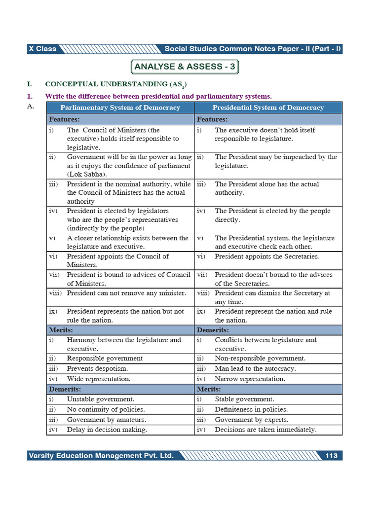 Presidential vs Parliamentary Systems | PDF | Politics