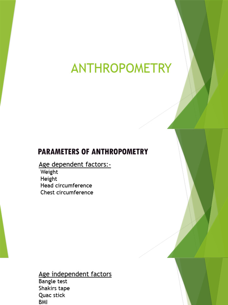 Anthropometry and Growth Chart | PDF | Body Mass Index | Breastfeeding