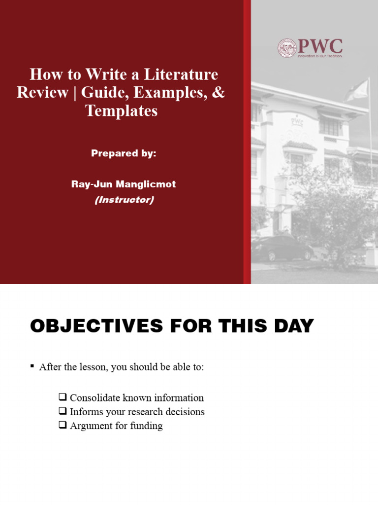 Chapter 3 - How To Write A Literature Review Guide, Examples ...