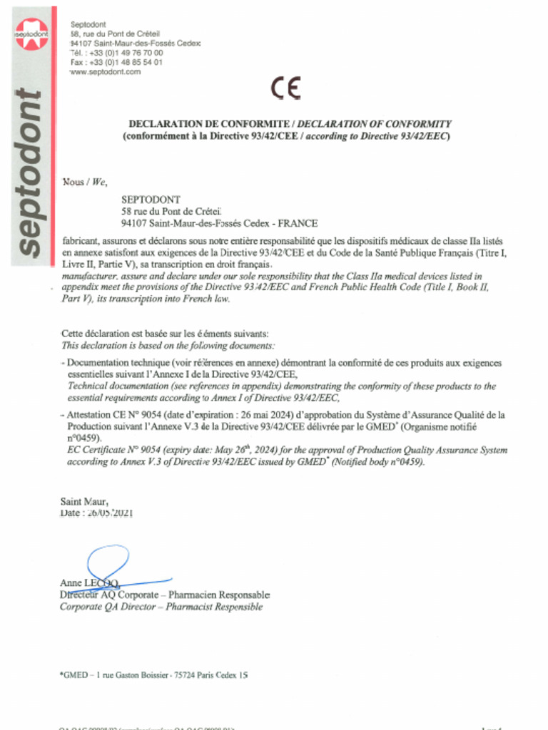 Dichiarazioni Di Conformita 3-071 | PDF