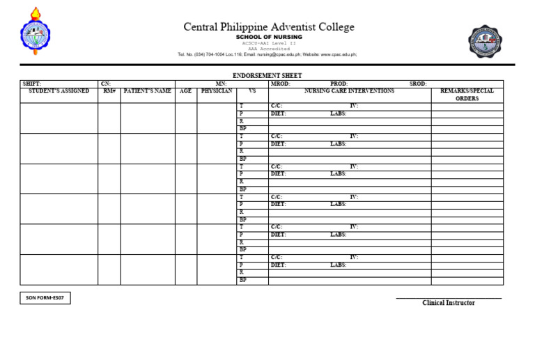 Endorsement Sheet | PDF