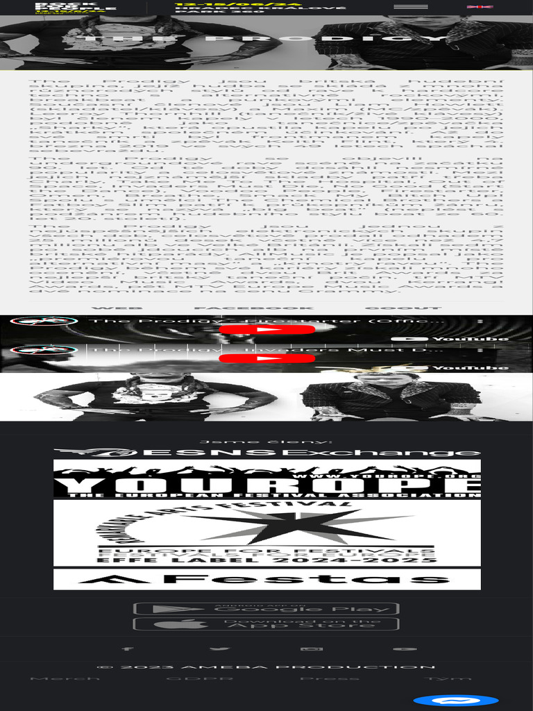 The Prodigy Rock For People 2024 | PDF