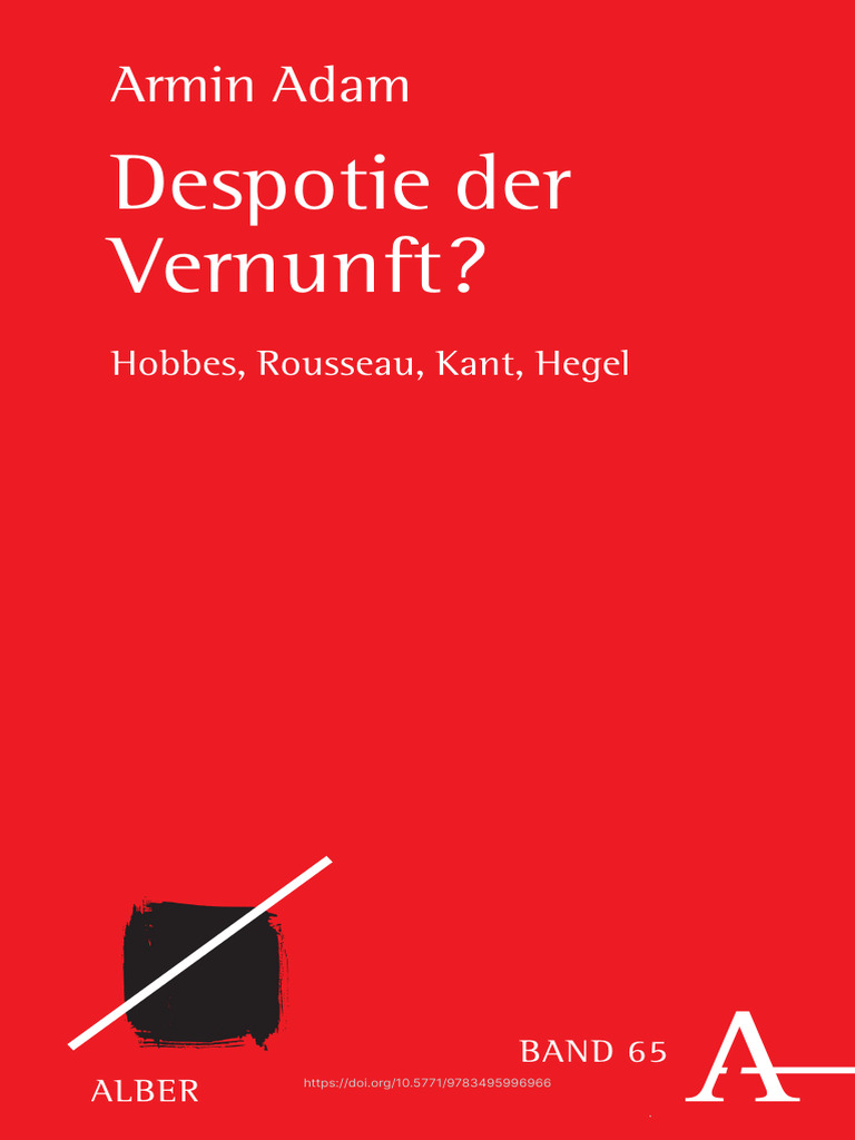 Despotie Der Vernunft?: Armin Adam | PDF