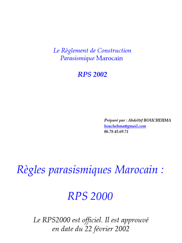 Presentation RPS 2000 | PDF