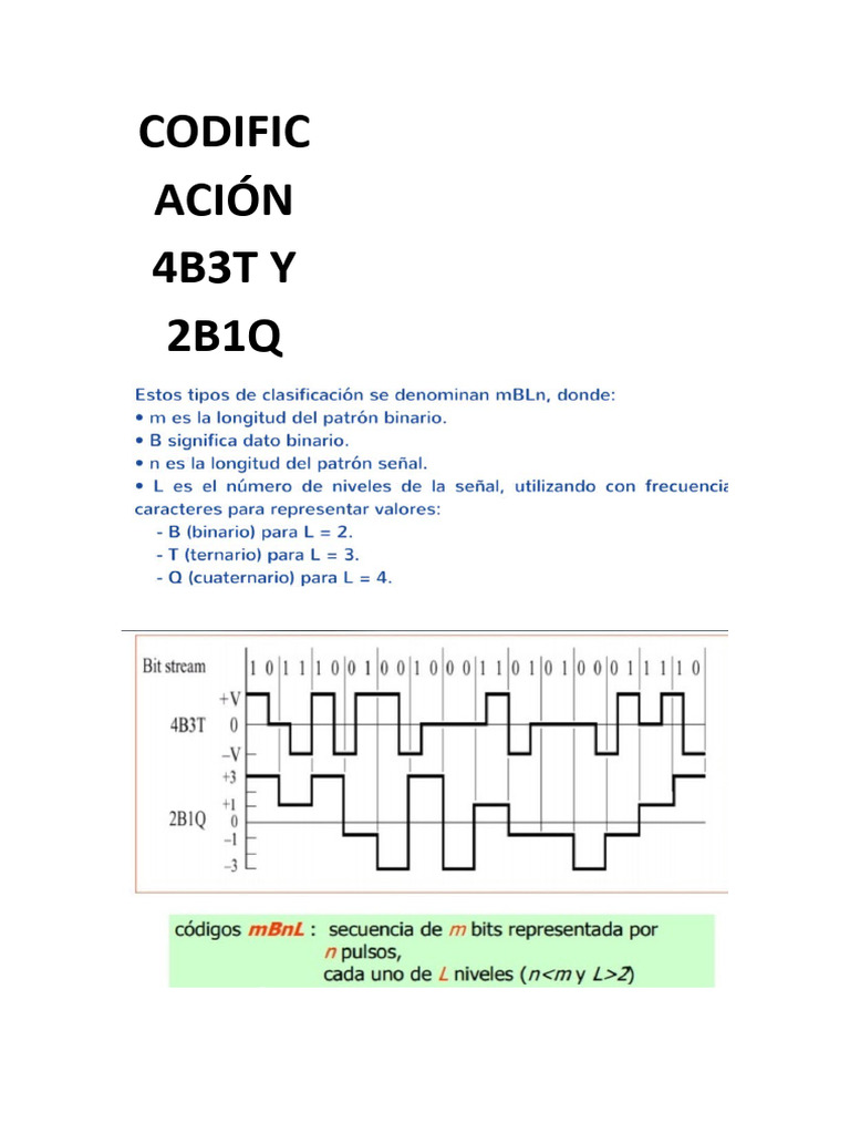 Codificación 4b3t | PDF