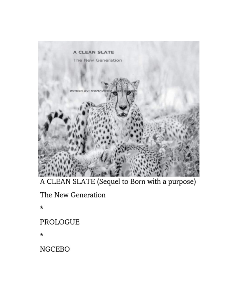 A Clean Slate-1 | PDF