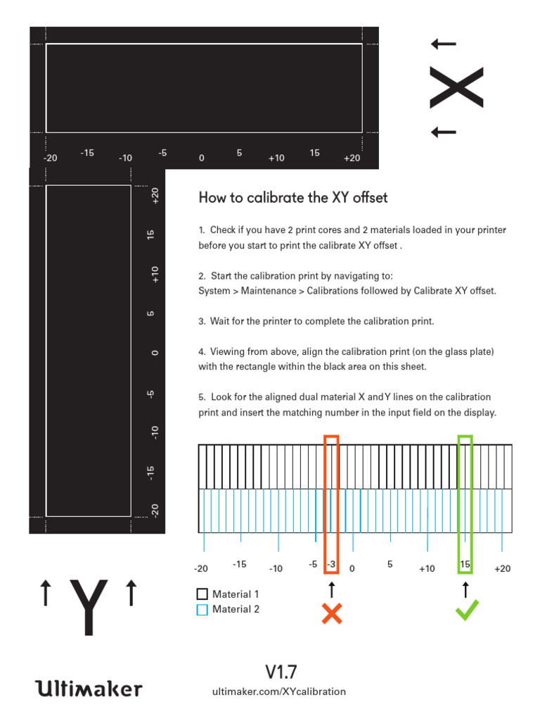 XY Calibration Sheet For 3d Printing | PDF