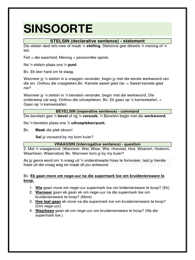 Sinsoorte | PDF