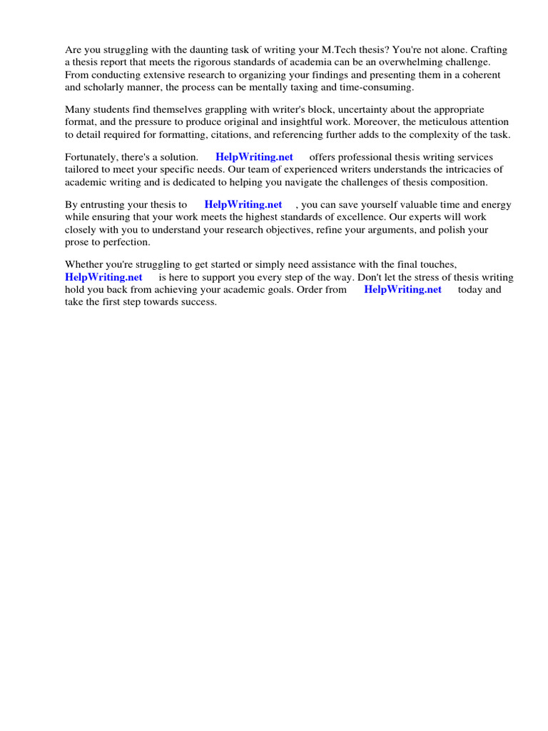 M.tech Thesis Report Format | PDF | Thesis | Concrete