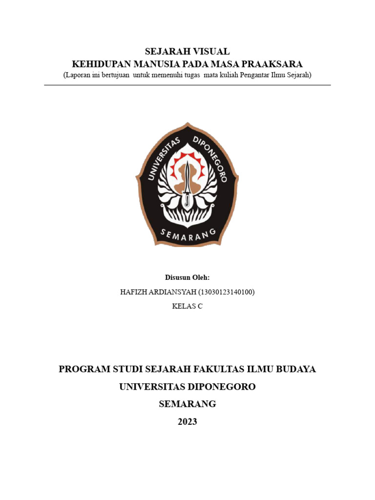 SEJARAH VISUAl KEHIDUPAN MANUSIA PADA MASA PRAAKSARA | PDF