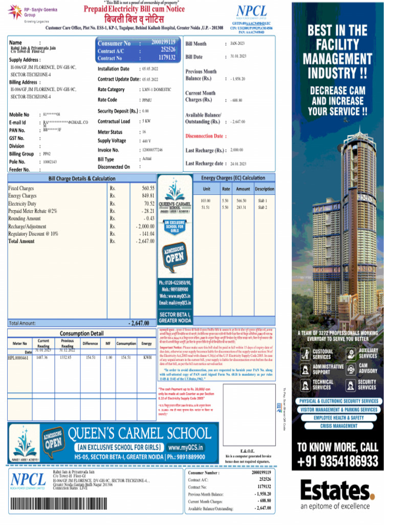 H-006/GF, JM FLORENCE, DV-GH-9C, Sector-Techzone-4 | PDF | Renewable ...