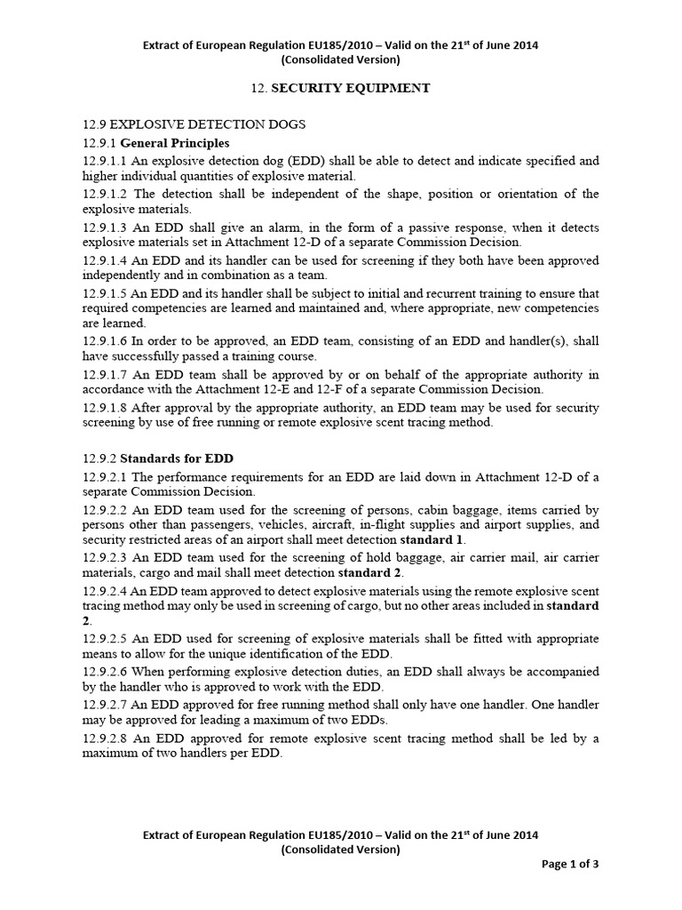 EU EDD Regulations (Non-Restricted) 21-06-2014 | PDF | European Union