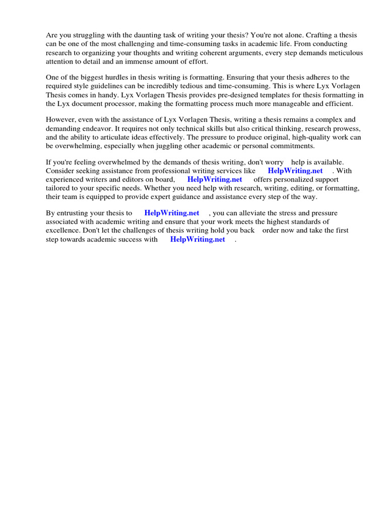 Lyx Vorlagen Thesis | Download Free PDF | Thesis | Writing