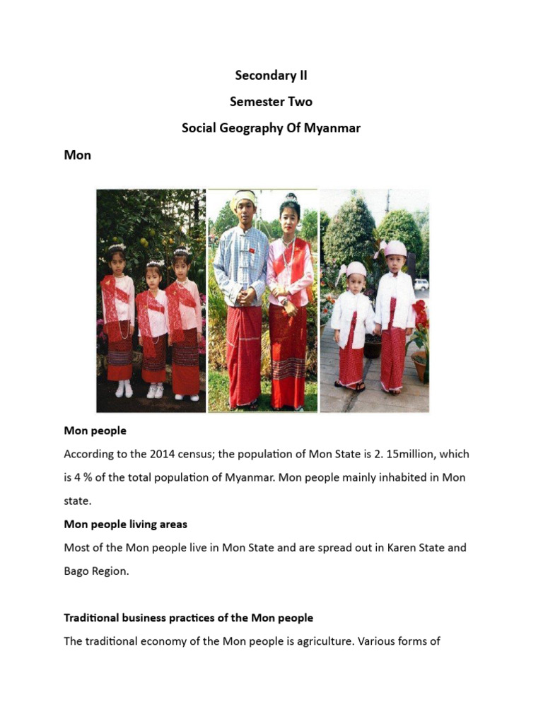 Social Geography of Myanmar | PDF