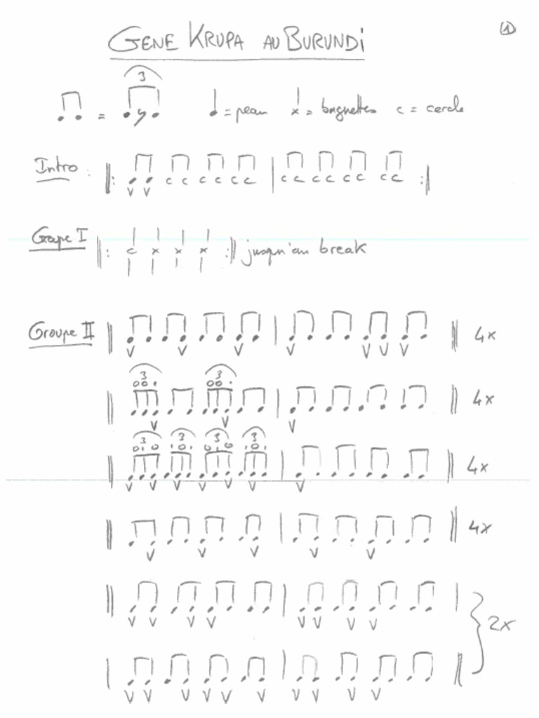 Gene Krupa Au Burundi | PDF