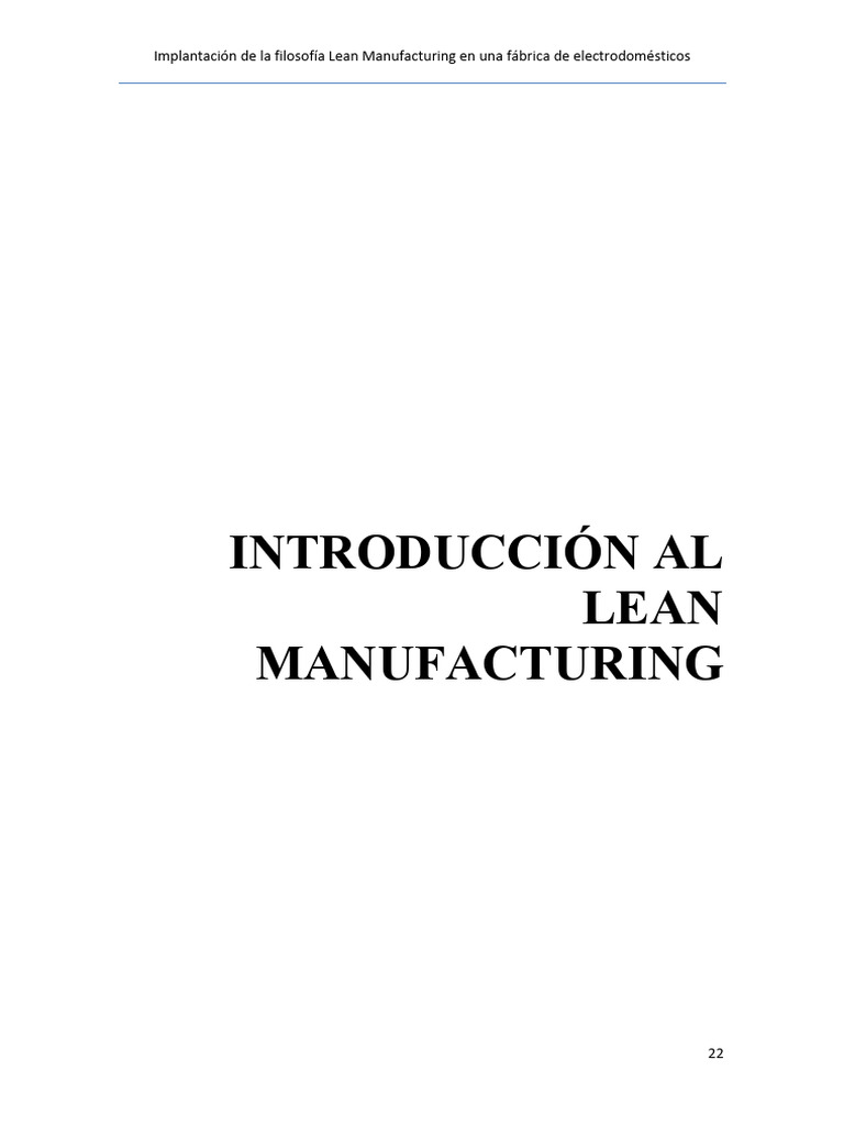 INTRODUCCIÓN AL LEAN MANUFACTURING | PDF | Lean Manufacturing | Producción y fabricación