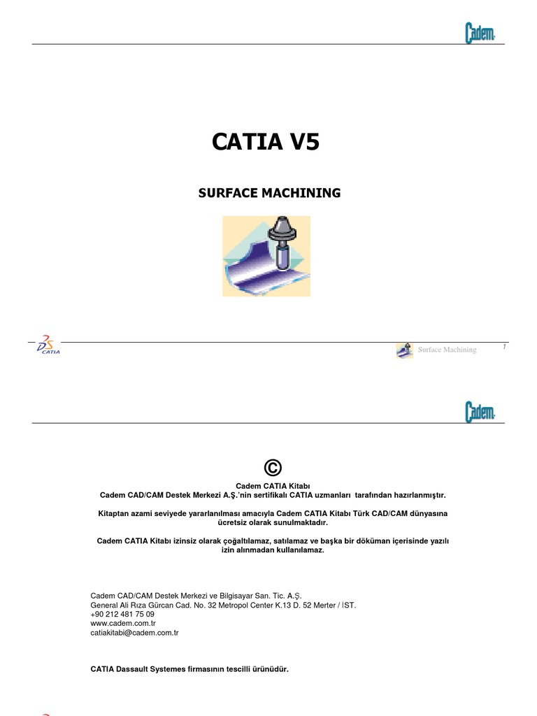 Catia v5 06 Surface Machining | PDF