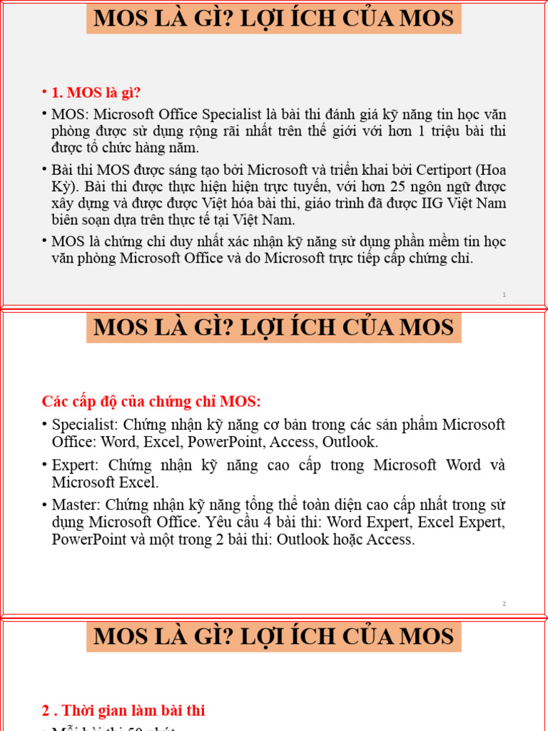 Gioi Thieu Ve Mos | PDF