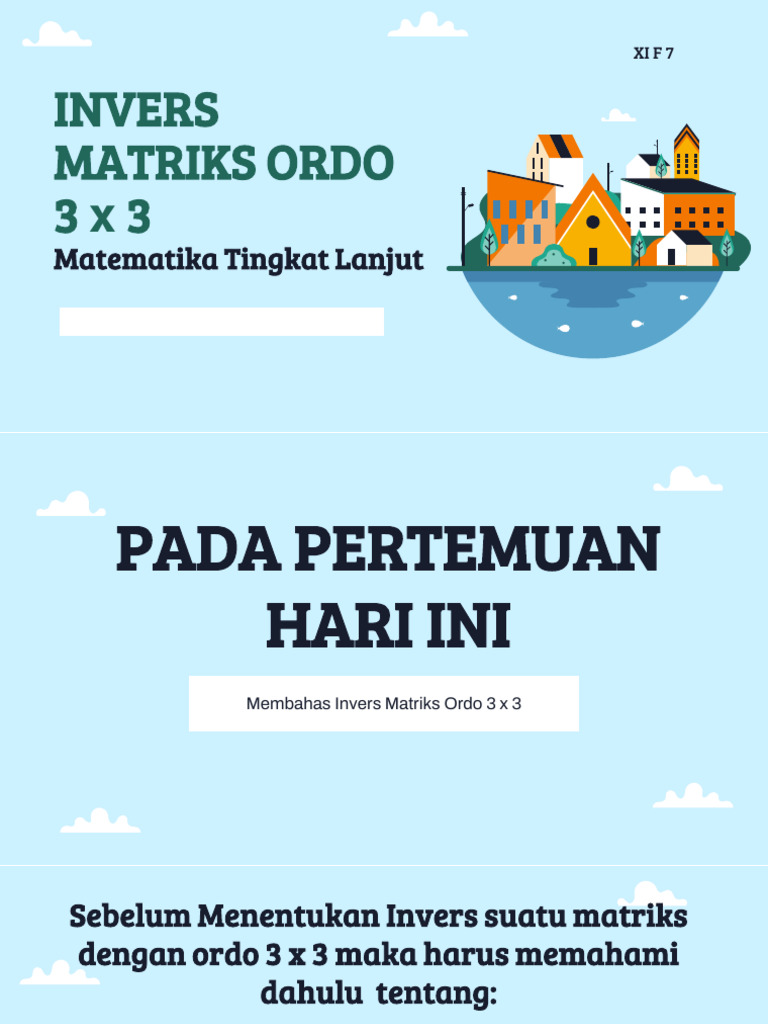 Invers Matriks 3x3 | PDF